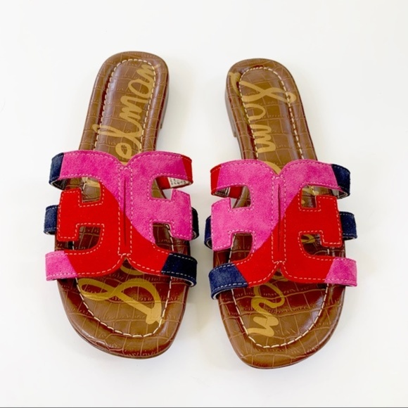 Sam Edelman | Shoes | Sam Edelman Bay Suede Slide Colorful Sandal ...
